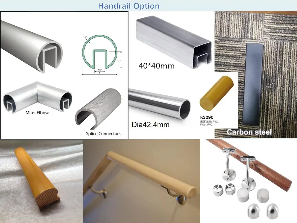 Australian Standards Aluminum U Channel Glass Railing
