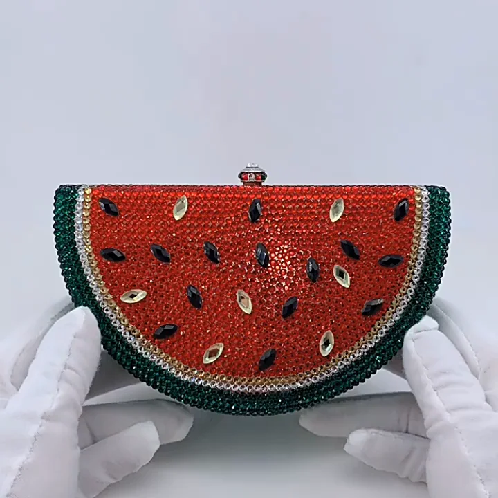 Factory Wholesales Elegant Crystal Rhinestone Clutch Evening Bag For ...