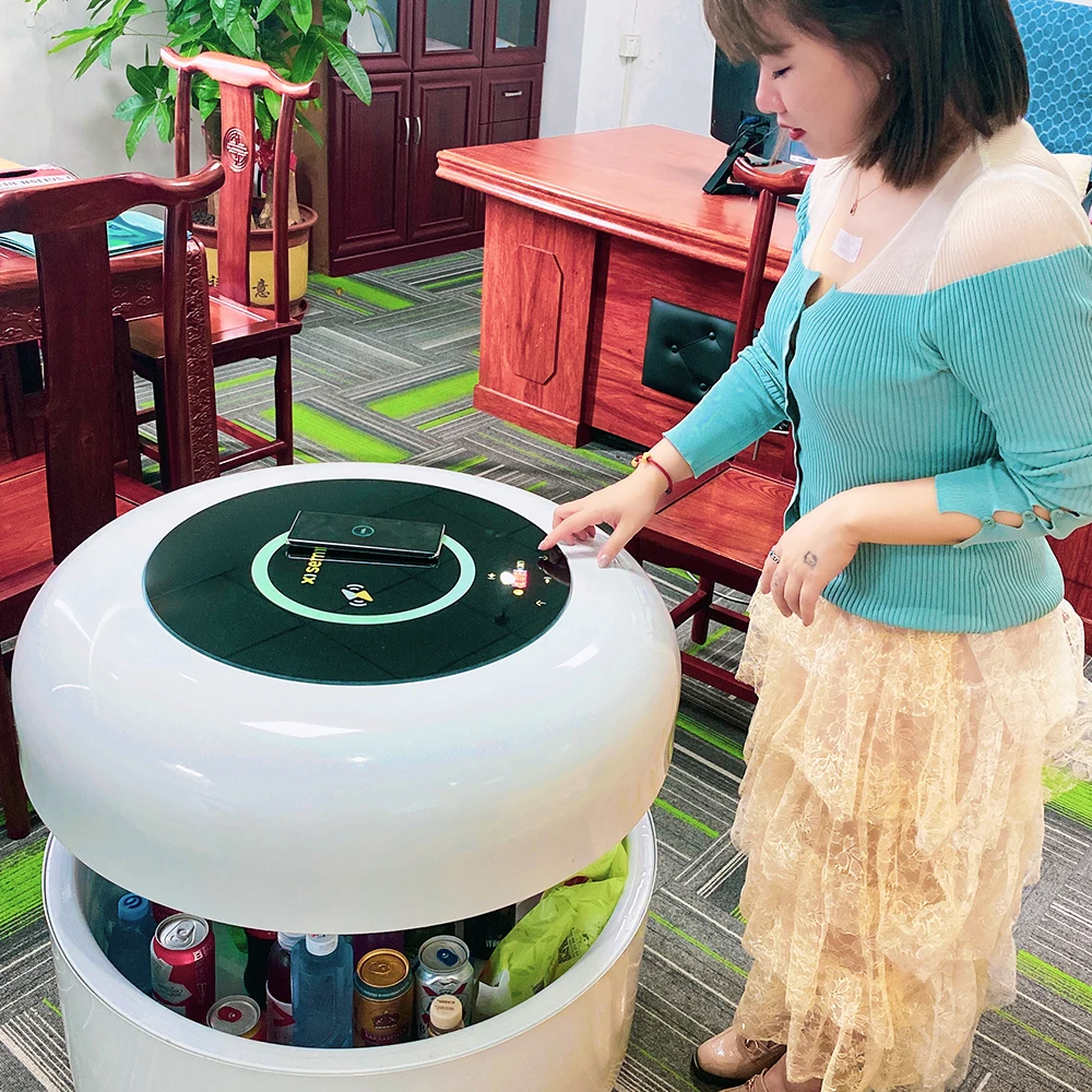 Ac Power Electric Liftup Mini Smart Fridge Coffee Tables Round Modern ...