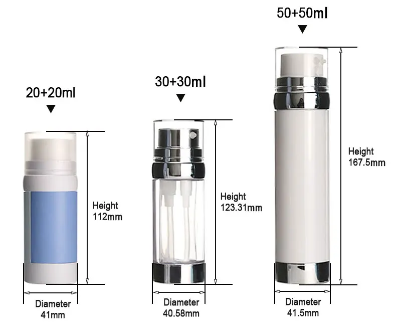 Custom Dual Chamber Pump - Perfect for Skin Care & Cosmetics