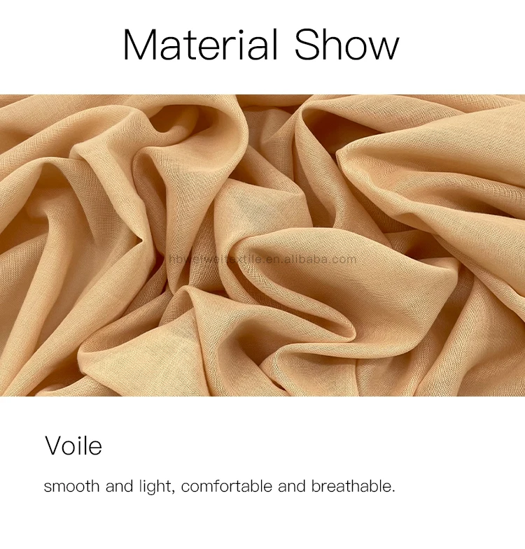 Tudung Malaysia Wholesale Plain Tudung Bawal Cotton Voile Embroidery Fabric Sulam Sumera Muslim ...