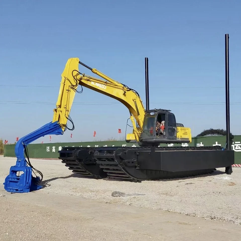 Amphibious Excavator Pontoon Barge and Excavator Tracks| Alibaba.com