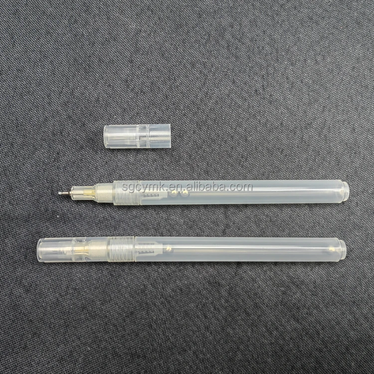 Empty Fillable Blank Paint Pen 0.5mm Markers Round Tilted Flat Head ...