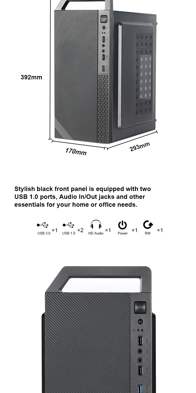 Simple Pc Case 168-7 - Durable & Stylish Computer Chassis