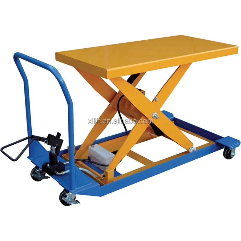 Hydraulic Hand Lift Table 350kg 500kg 800kg 1000kg Mobile Manual ...