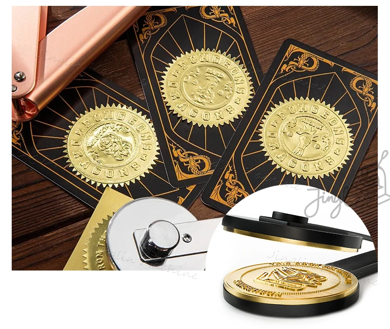 Personal logo Handle Metal Custom Paper Embossing Seal Stamp| Alibaba.com