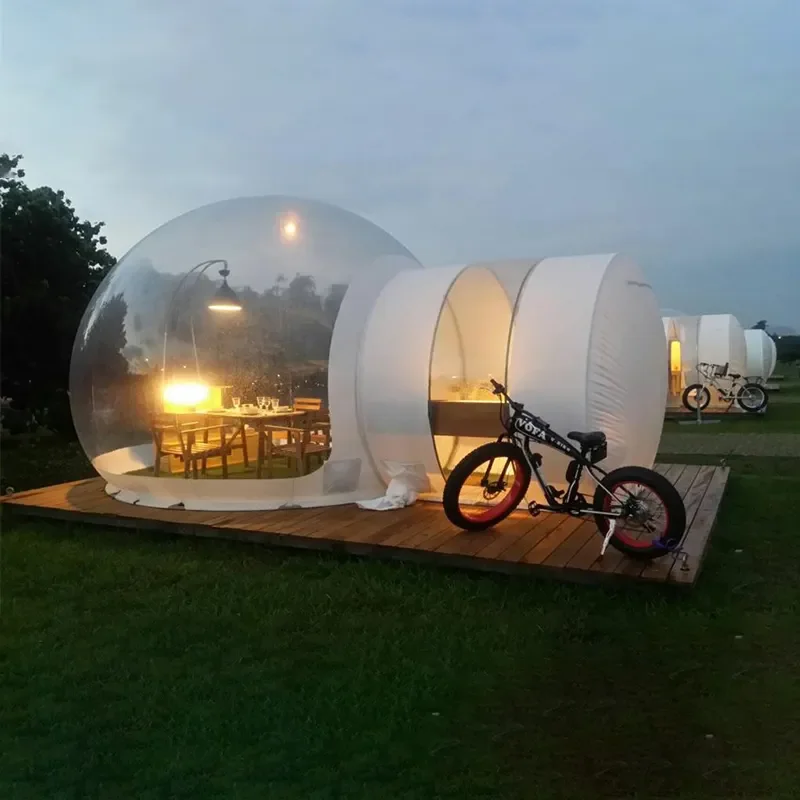 Outdoor Inflatable Igloo Dome Tent Transparent PVC Inflatable Bubble ...