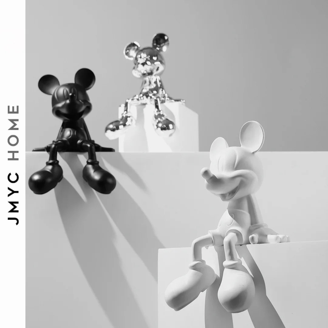 Modern Pop Art Fiberglass Cartoon Mickey Mouse Sculpture for Home Decor ...