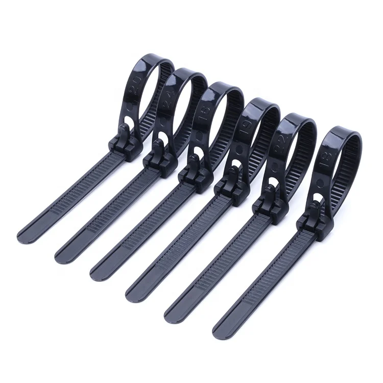 Fscat 100pcs Outdoor Reusable 4.8x300mm Nylon Cable Ties Tensile ...