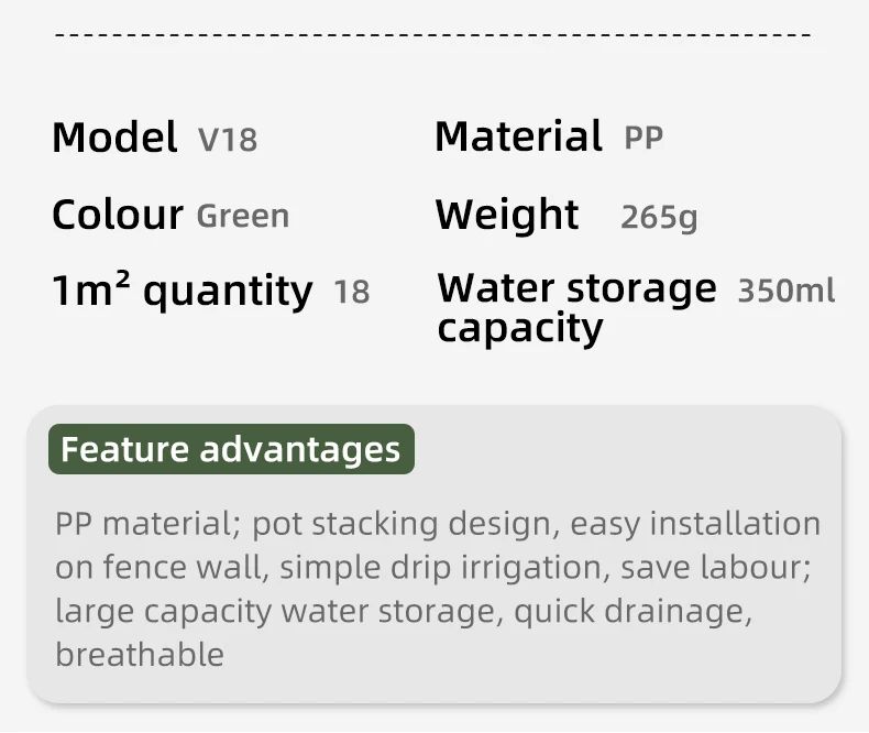 Vertical Garden System Green Wall Module Standing Garden Pots And Pots ...