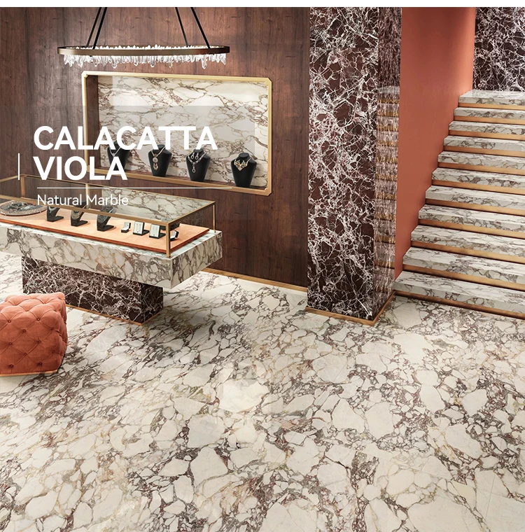 Calacatta Viola Marble Slab - Luxury Stone for Countertops