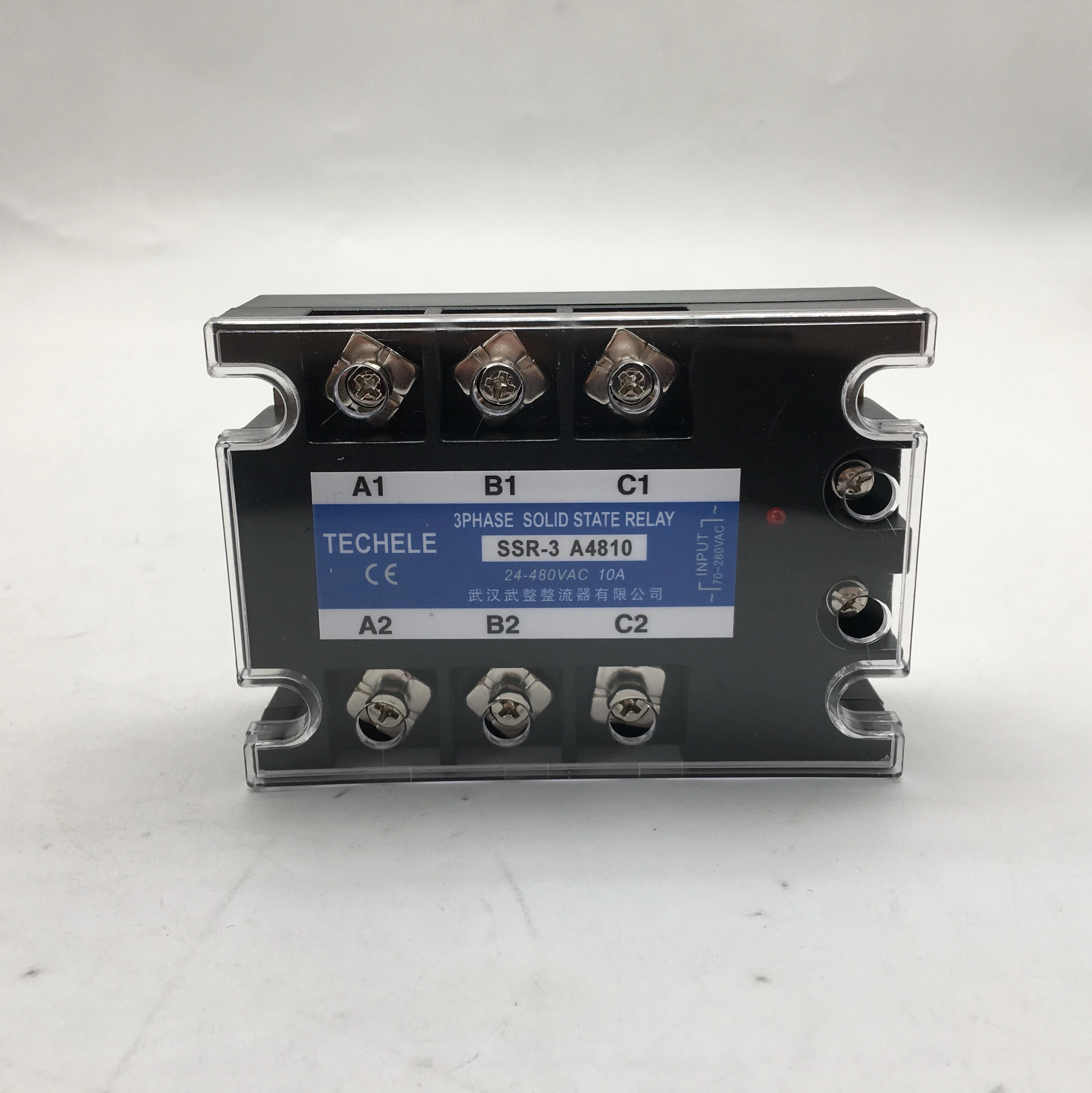 ssr 40da SSR Solid State Relay 10A 25A 40A Single phase Module 3-32V input DC24-1200VAC Output ...