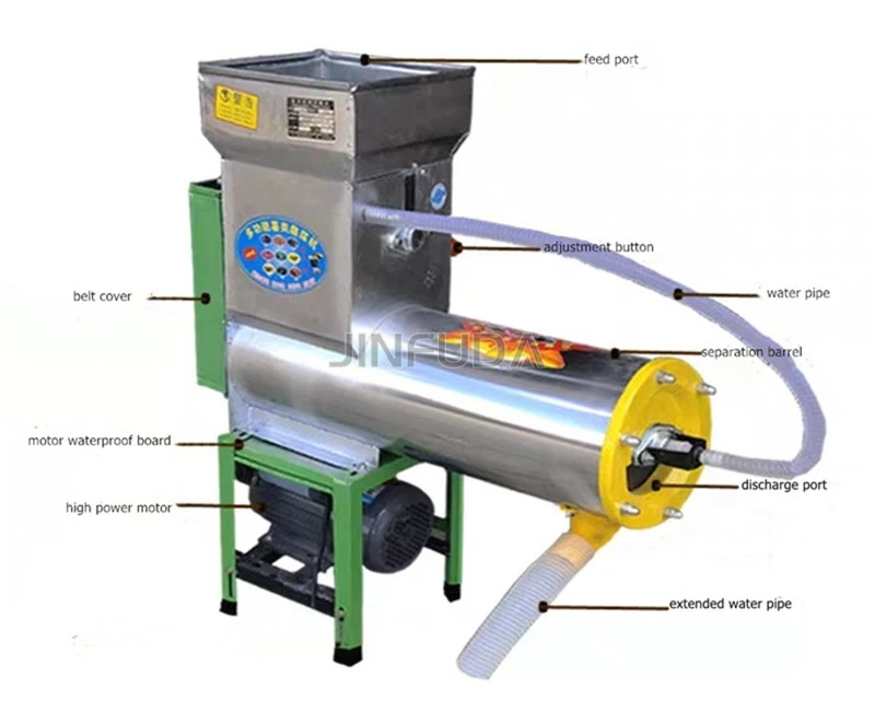 Stainless Steel Cassava Starch Making Machine - 600kg/h