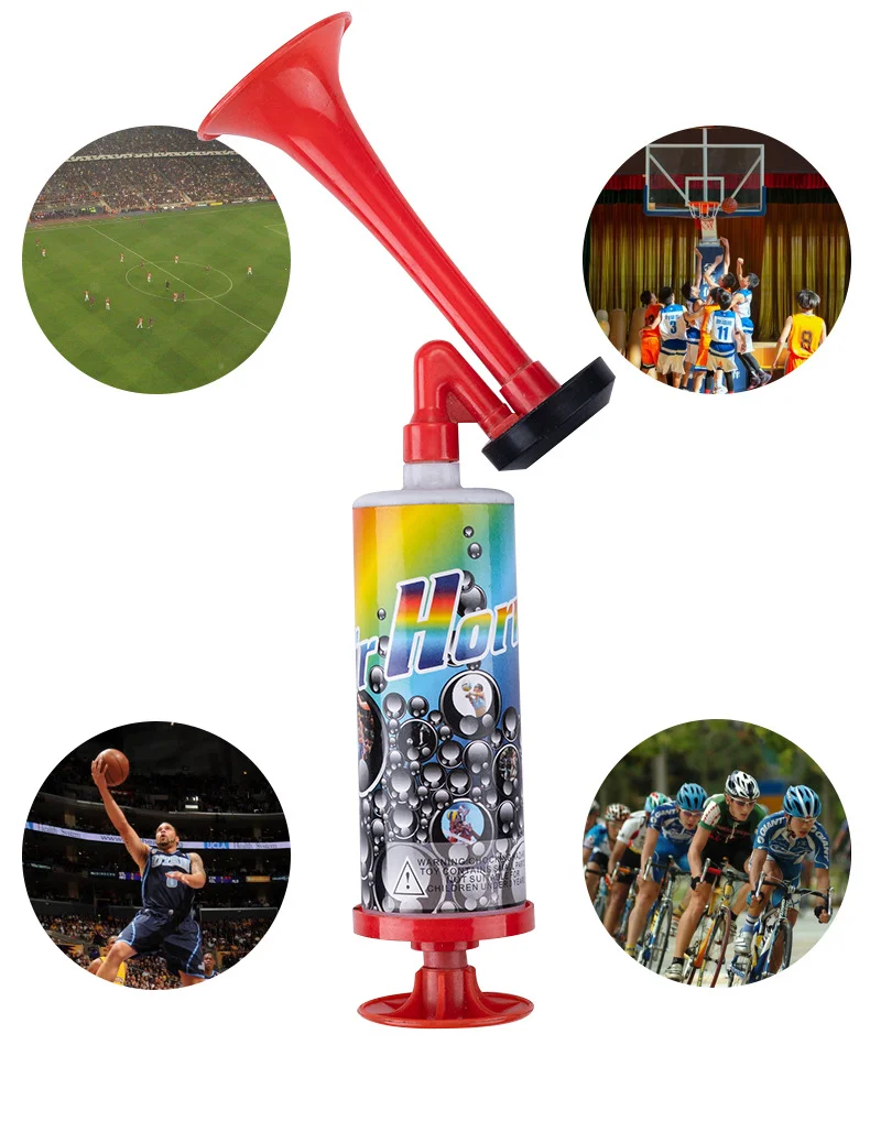 Custom Made Hand Pump Plastic Air Horn Noise Maker for Party