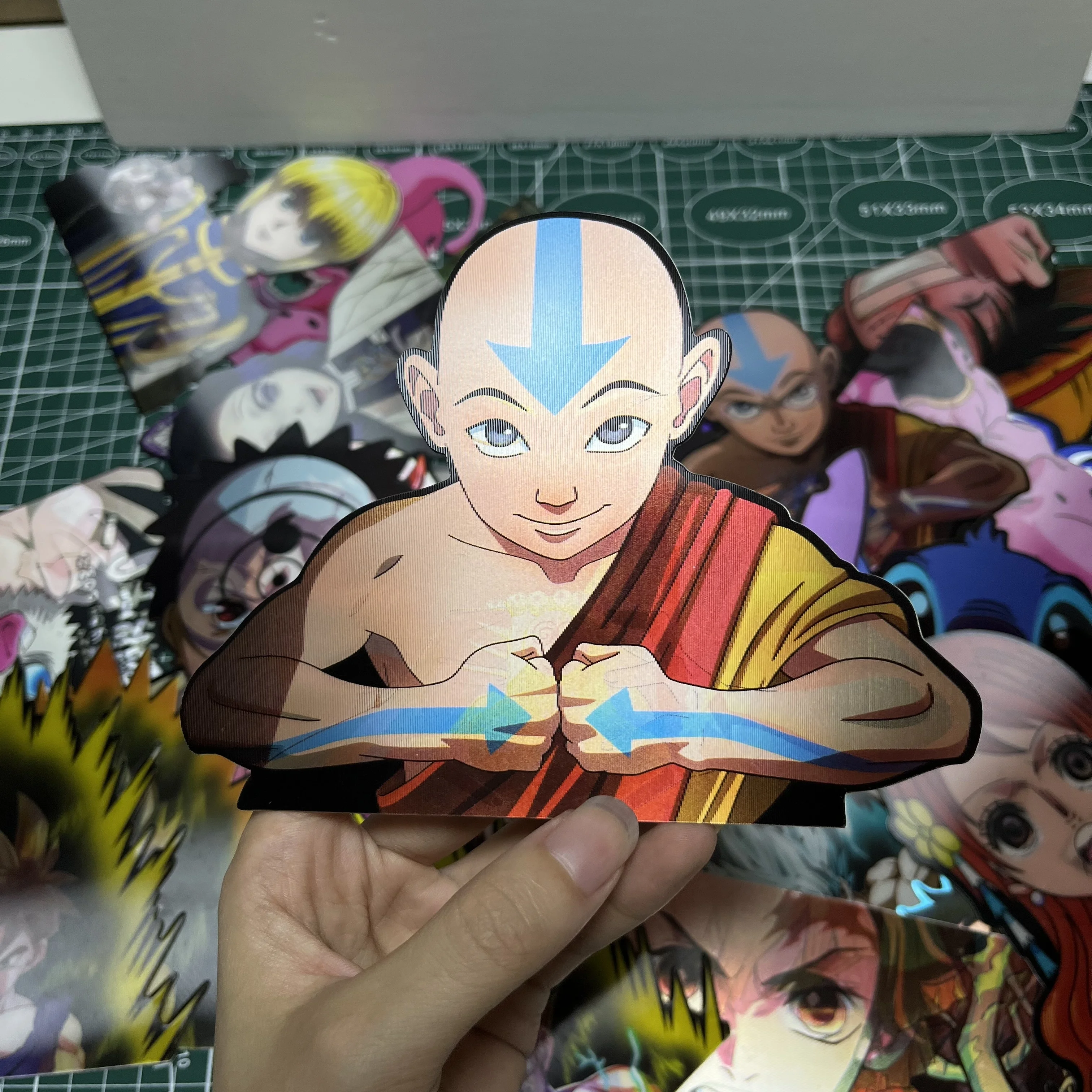 Aang Sticker Anime Airbender Motion Stickers Waterproof Decals For Cars ...