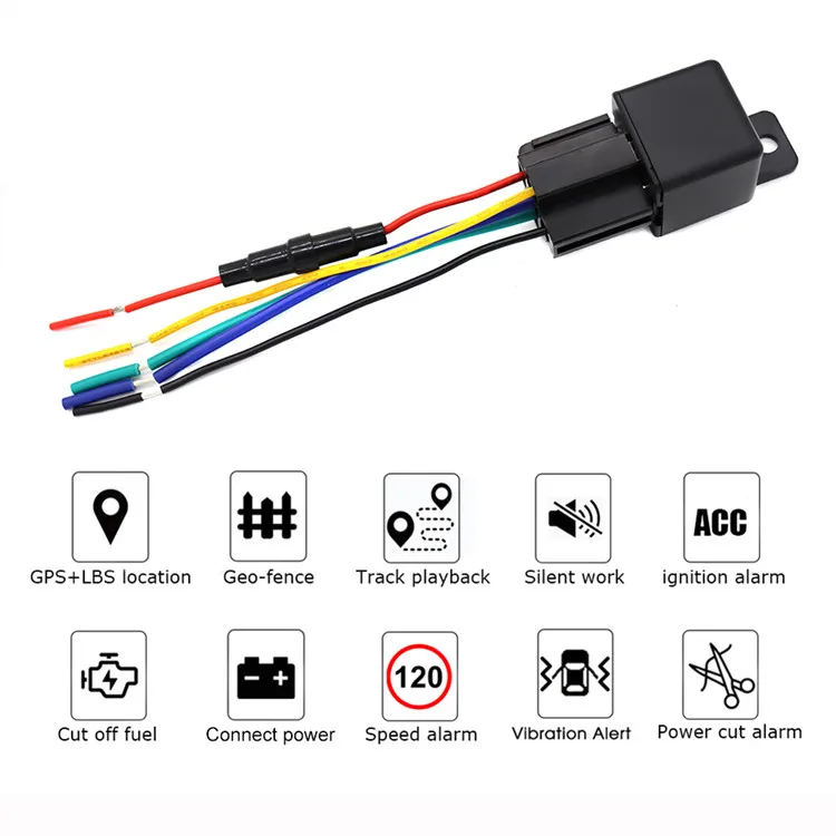 Car Gps Tracker Anti Theft Mini Relay Cut Off Fuel Gps Kits Car Truck ...