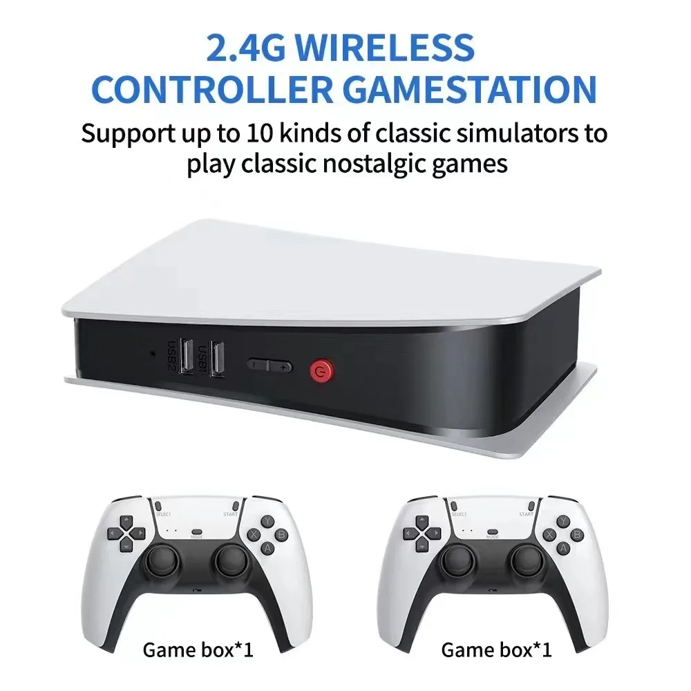 M5 Game Console: 2.4G Wireless Controller, 4K HD, 10,000+ Retro Games ...