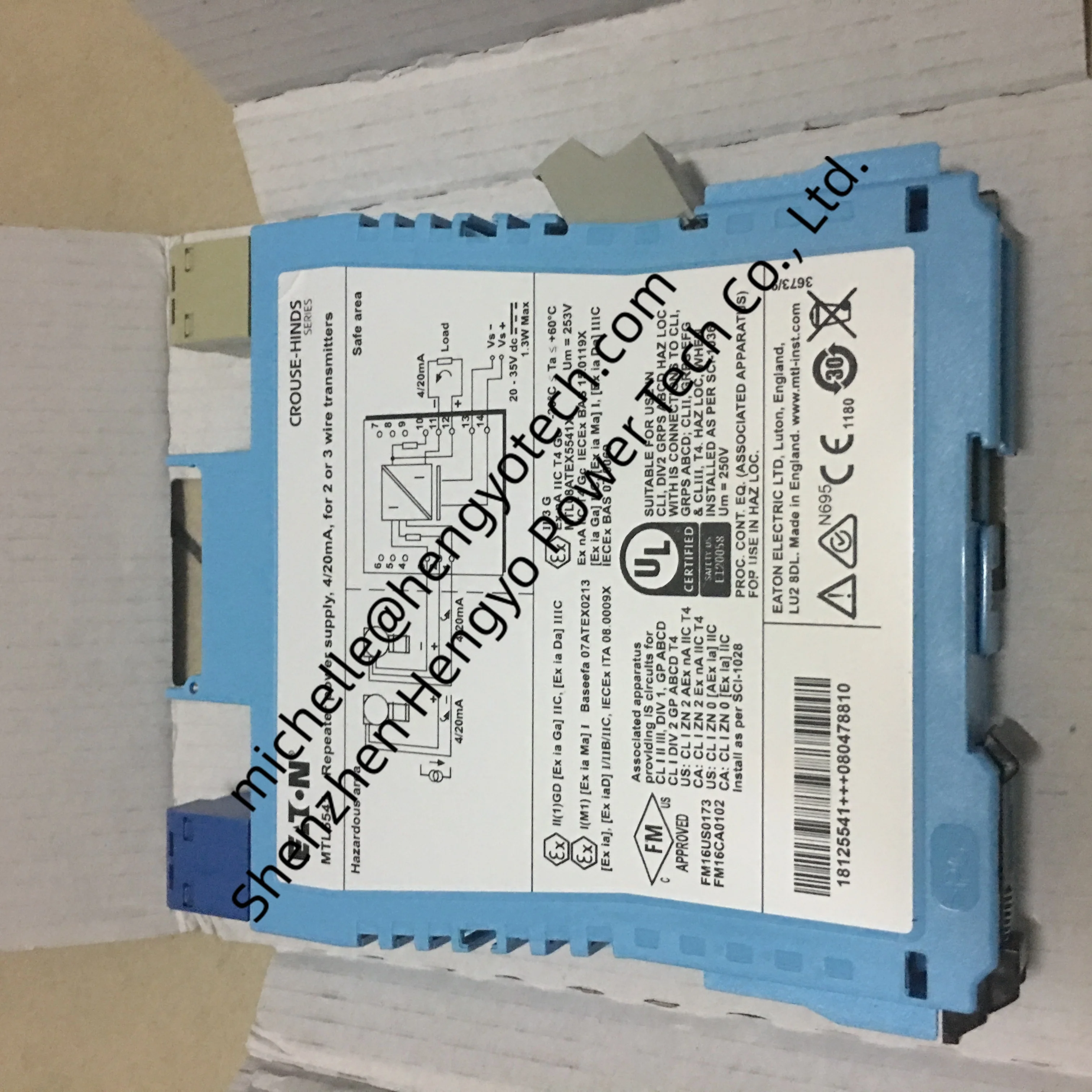 Mtl Safety Barriers Mtl5541 - Buy Zener Barrier safe Barrier isolated ...