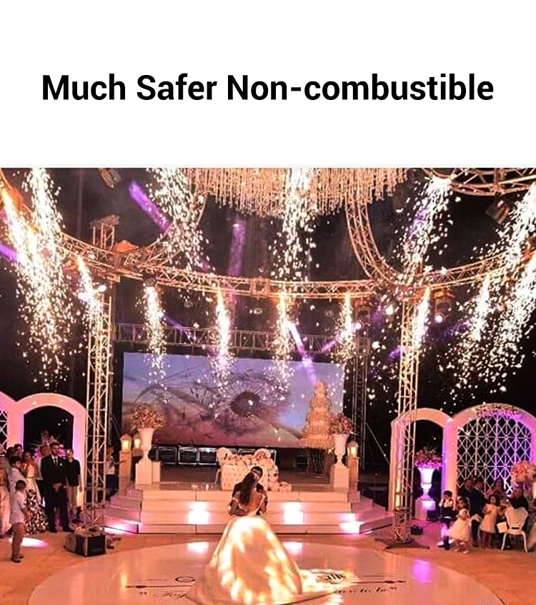 Hot Sell Cold Spark Fountain Waterfall Firework Jet Spin Machine ...