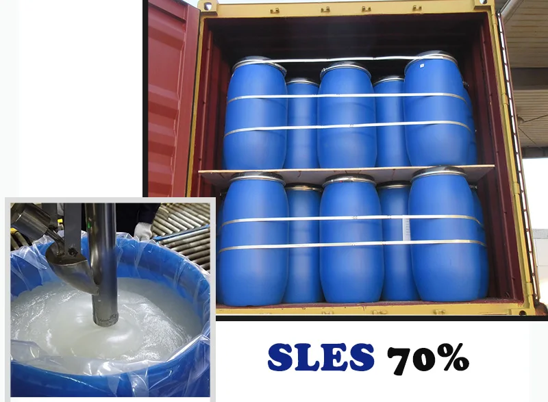 SLES 70% Sodium Lauryl Ether Sulfate AES Texapon N70 SLES 70 Chemicals ...