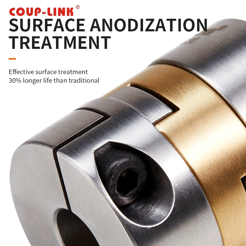 Coup-link Clamp Shaft Coupler Stainless Steel Hub Copper Body Coupling ...