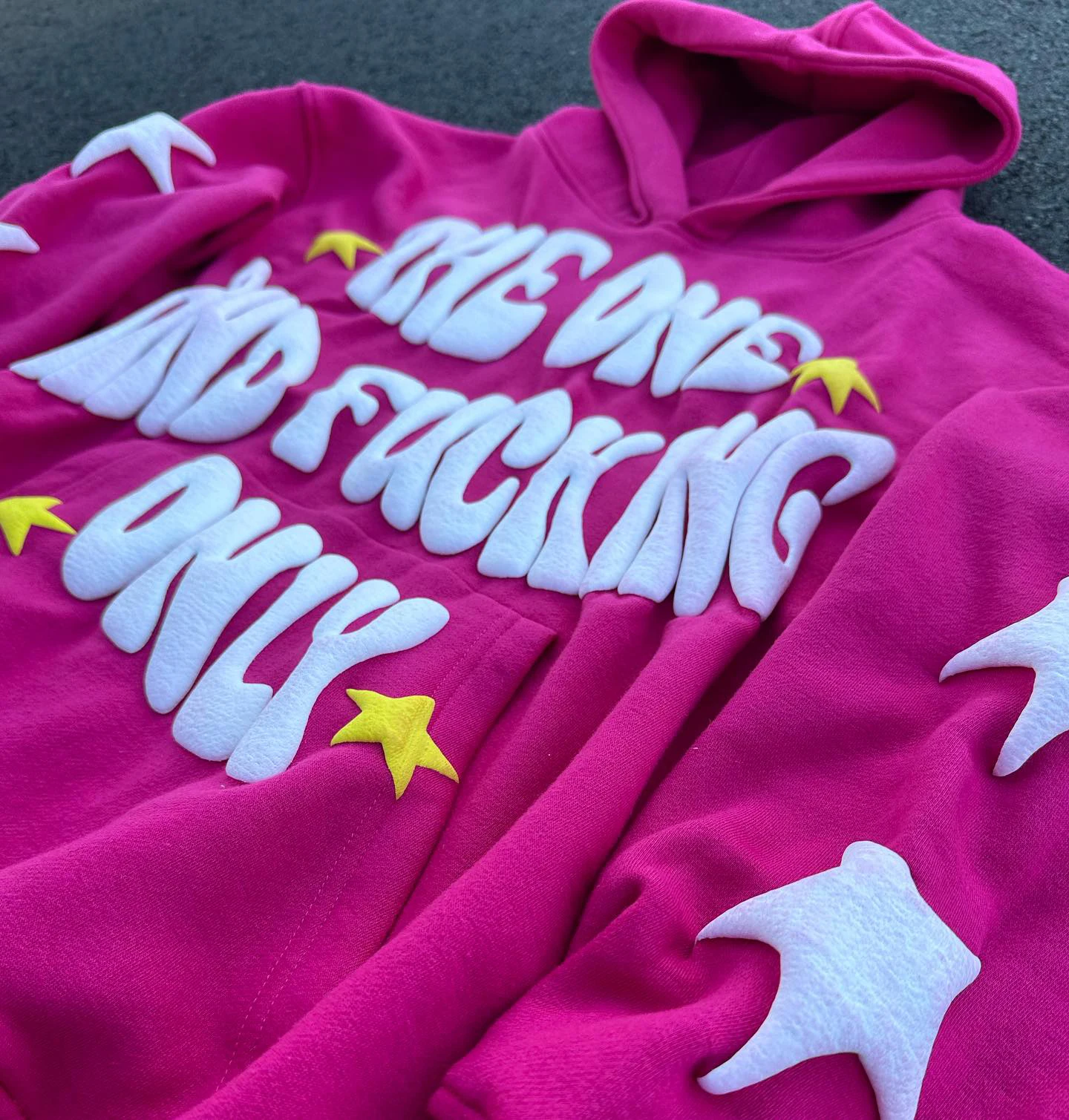 Custom Unisex Fashion 3D Puff Printing Hoodies - Heavyweight Cotton