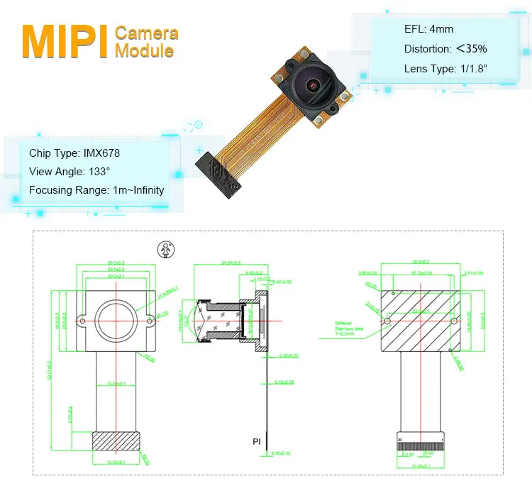 Starvis 4k Camera Module M12 Lens 8mp Imx415 Imx678 Sensor Mipi Cmos Camera Module - Buy Imx415 ...