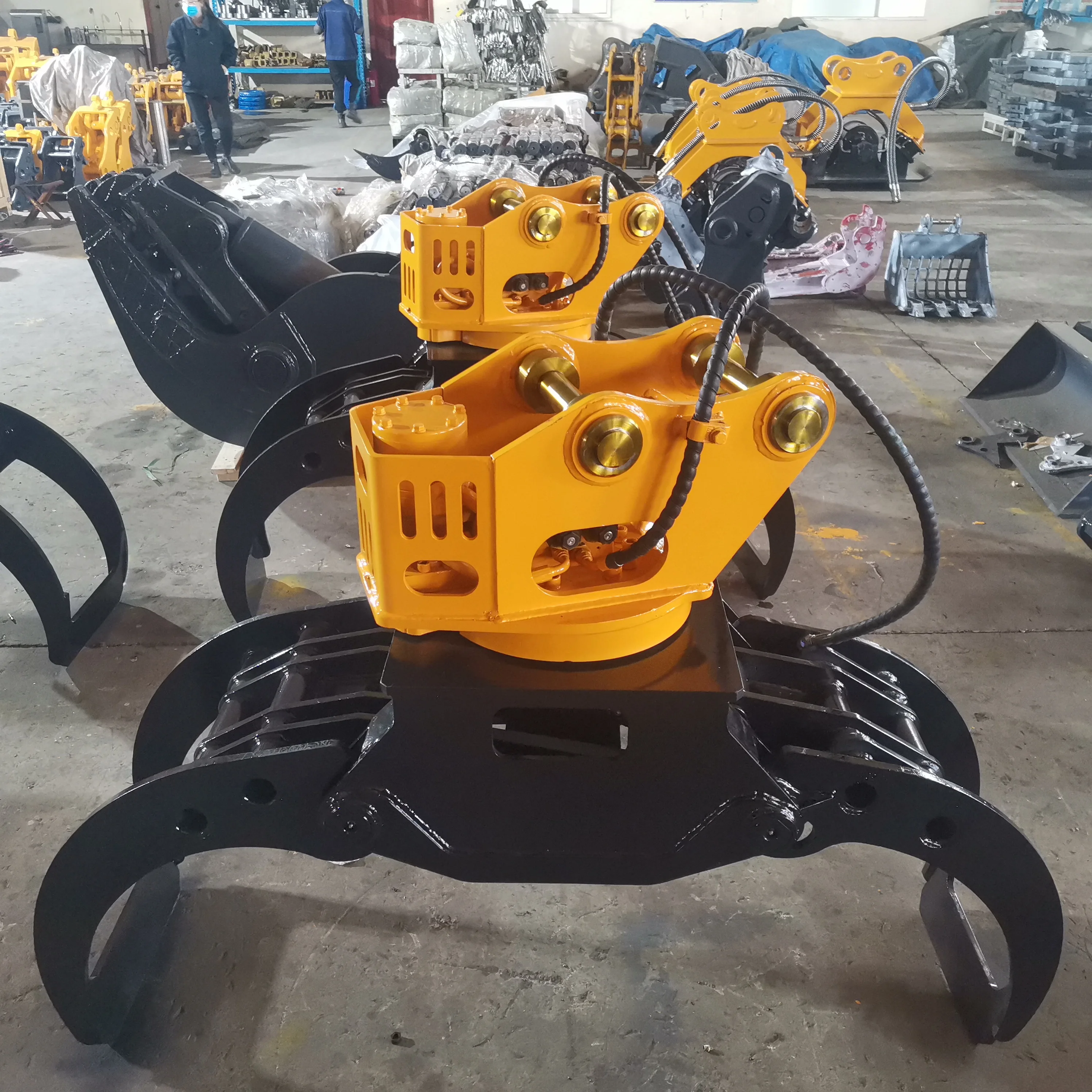 Hydraulic Grapple /log Grapple/rotary Grapple Mounted by Excavator ...