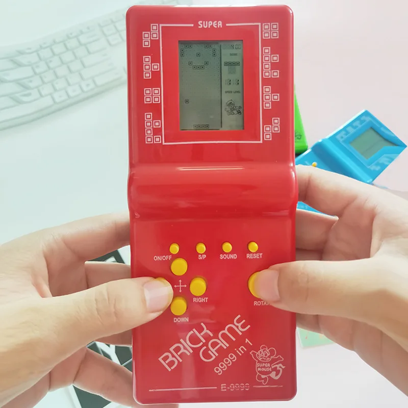 Classic Handheld Brick Game Toy Music Box - 99999 Games Console