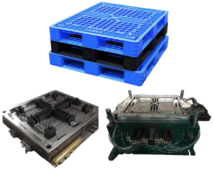 Custom Plastic Heavy Duty Stacking Industrial 9 Foot Pallet Injection ...