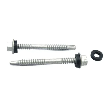 Hex Head Self-drilling Screw With Assembled Epdm Sealing Washer Double ...