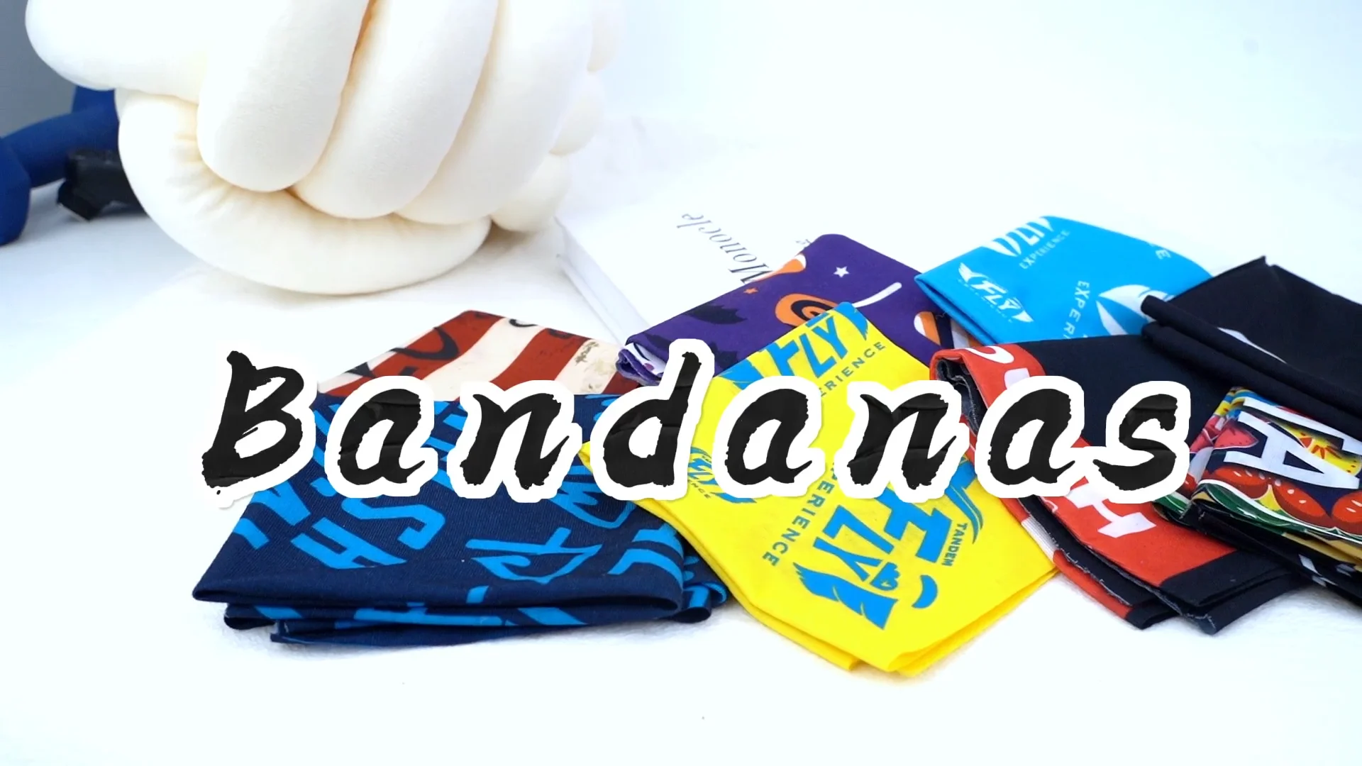 Custom Design Soft Sports Head Scarf Bandanas Printing Logo Polyester ...