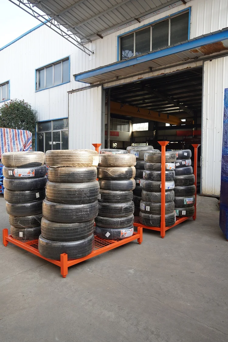 Heavy-duty Metal Stackable Racking For Tire Storage For Warehouse Use ...