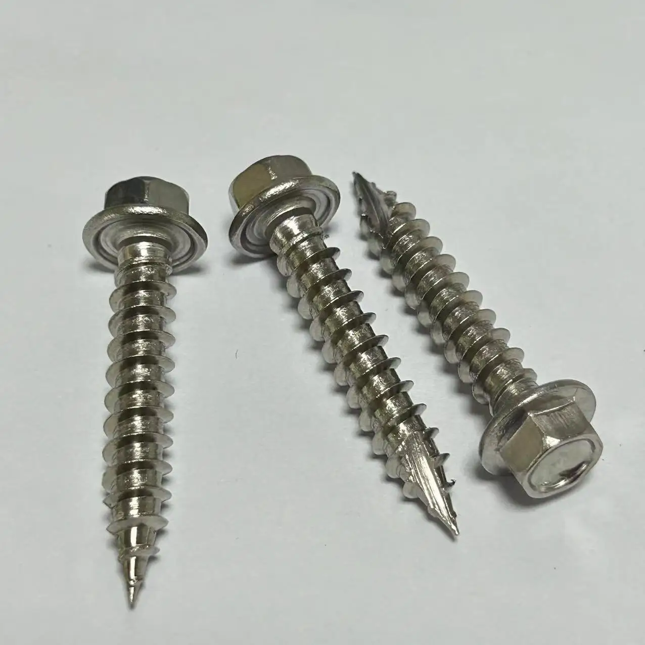 Hex Head #17 Point Cutting Wood Screw Needle Point Self Tapping Screws ...