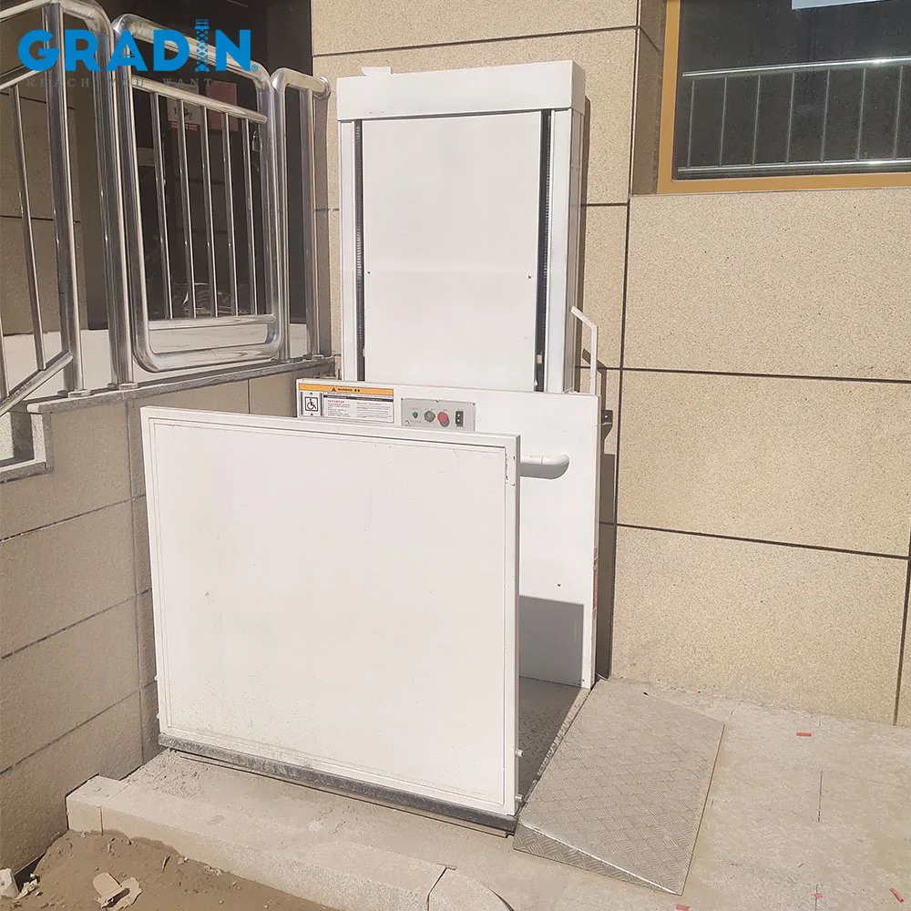 Barrier-free Vertical Elevator Wheelchair Lift Elderly Residential ...