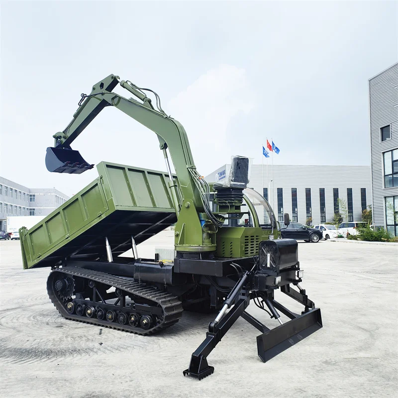 Mini Crawler Dumper with Loader - 6TON Forestry Machinery