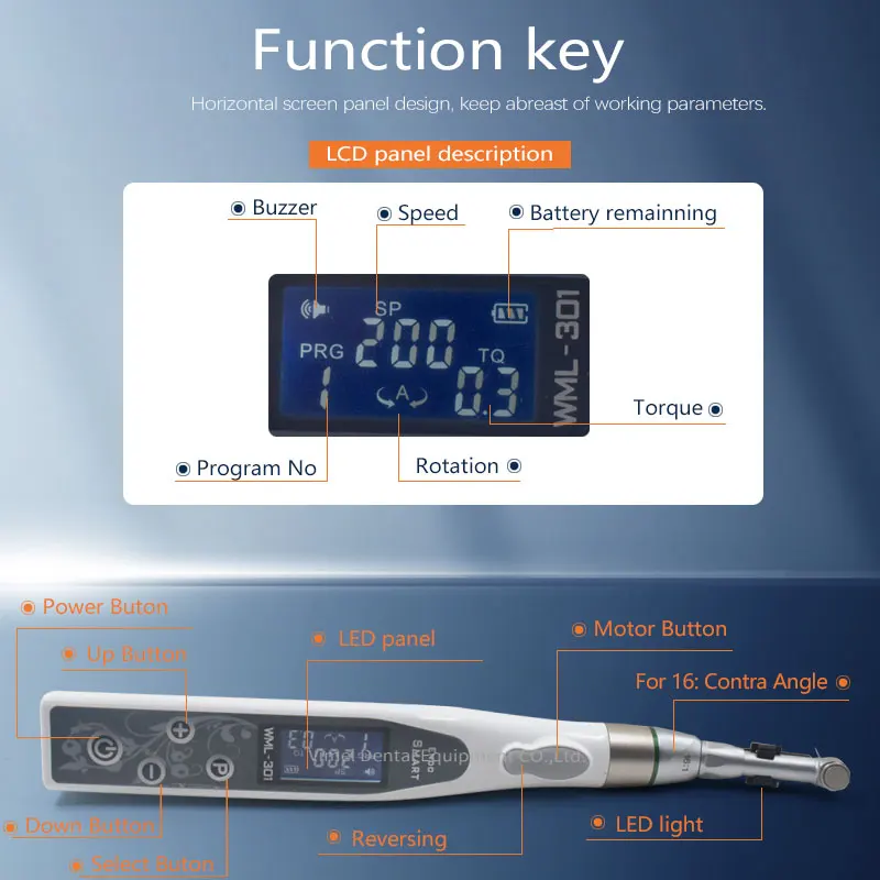 Dental Wireless LED Endo Motor - Efficient Endodontic Instrument