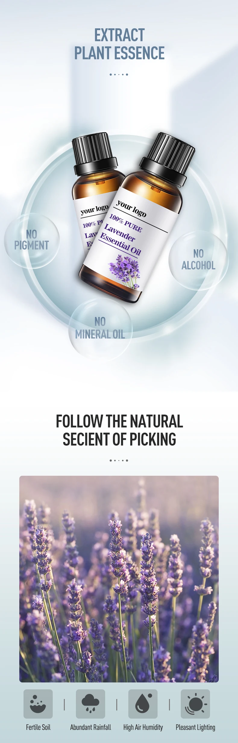 Free Sample Flower Aromatherapy Essential Oil Natural 100% Pure ...