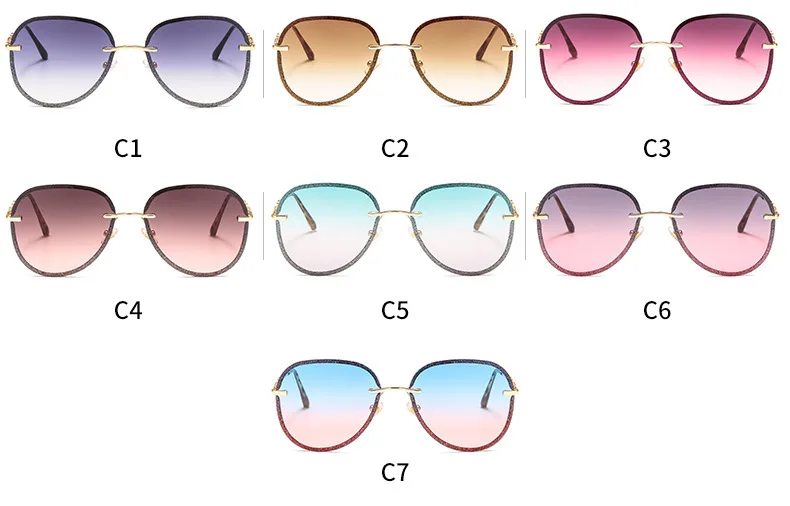 Mejores L9106 Pilot Frame Sunglasses Uv400 Metal Vintage Women Men Sun ...