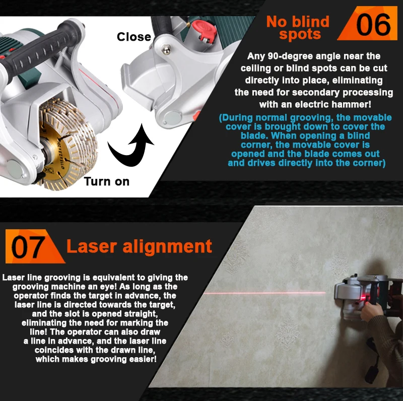 Concrete Slotting Machine - Efficient Dust-Free Cutting
