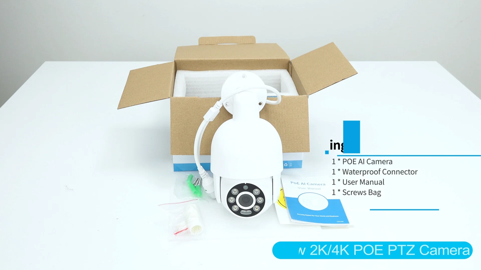 16ch 8mp Poe Ptz Nvr Kit Full Color Night Vision Two Way Audio 4k ...