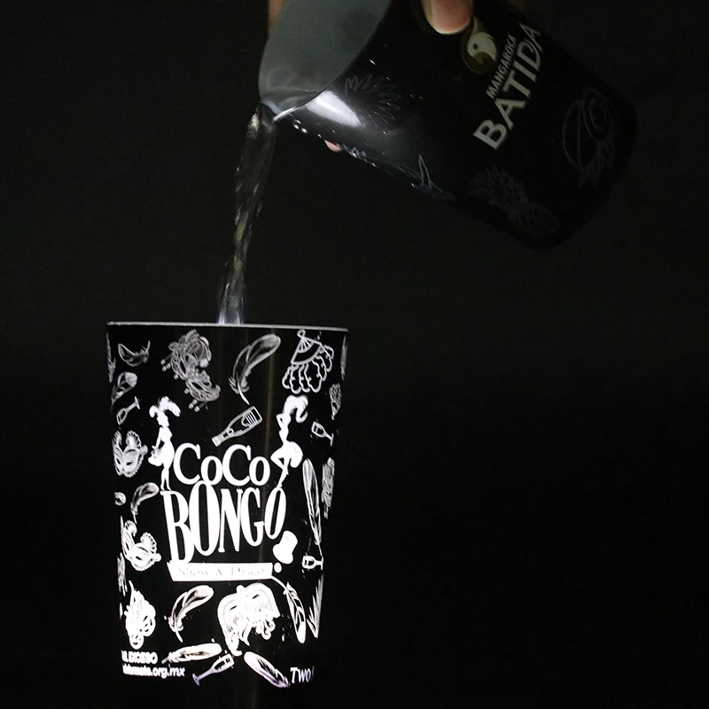 Luminous Automatic Light up Cup Plastic Wine Glass Bar LED Glowing Cup
