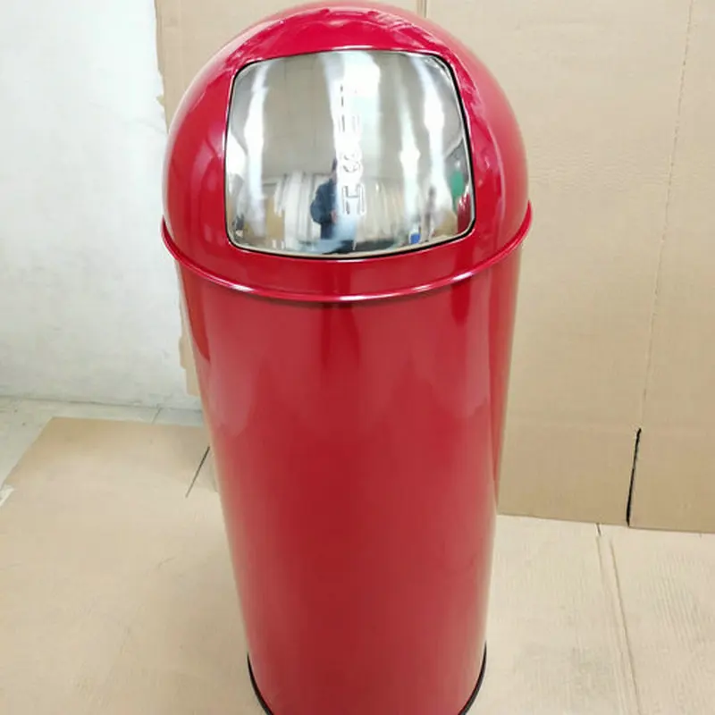 Seinless Steel Waste Bin - 50L 70L Self-Closing Garbage Can