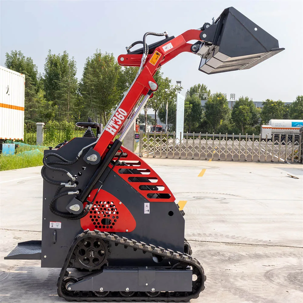 Mini Skid Steer Track Loader Walk Behind Crawler Epa Skid Steer Loader ...