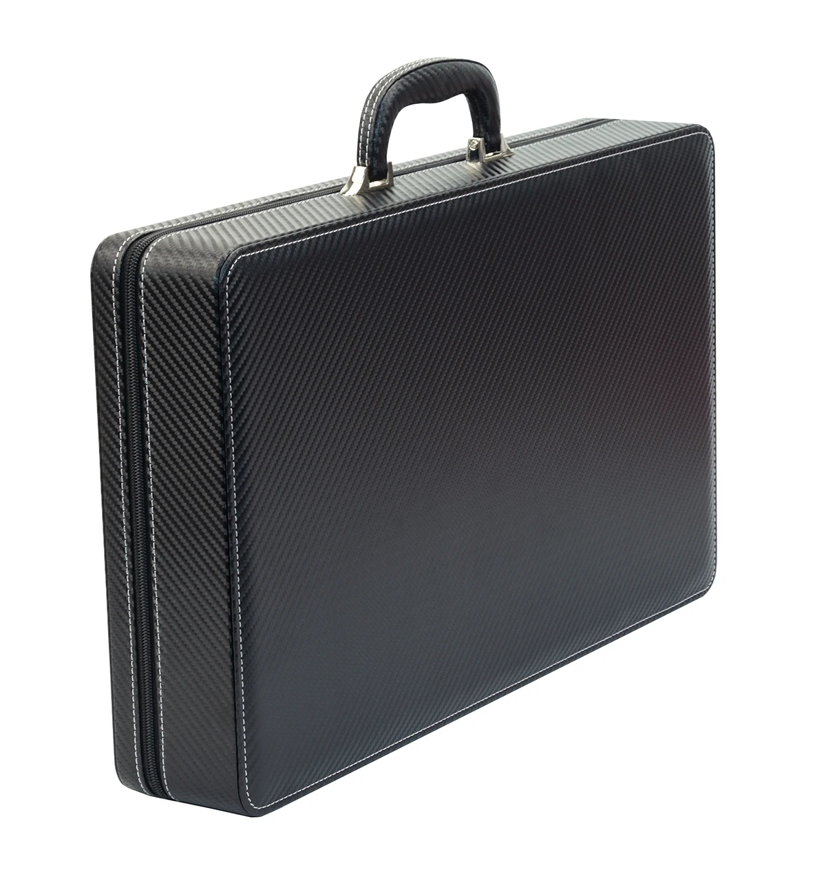 Customizable Leather Suitcase Briefcase for Men - 10/24 Slots