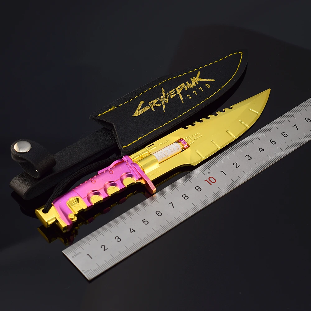 Cyberpunk 2077 Game Weapon Model Wolf Head Dagger Katana Weapon Model ...
