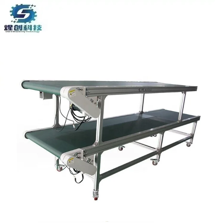 Industry Powered Flat PVC Bet Conveyor Line With Two Layers| Alibaba.com