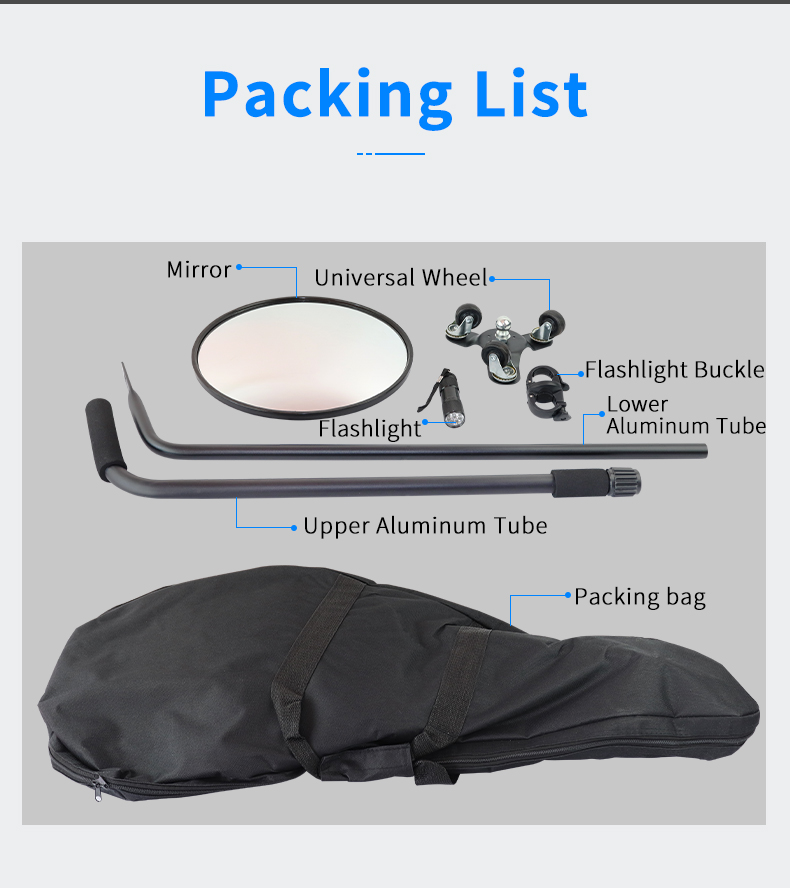 MCD-V3 Under Vehicle Security Mirror with Light ROHS Certified| Alibaba.com