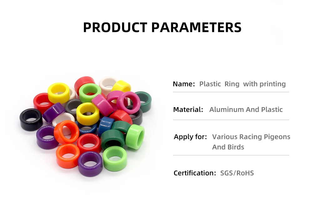 6mm Bird Leg Bands Anilha Para Passarinho Ring 3mm Bird Pigeon Plastic ...