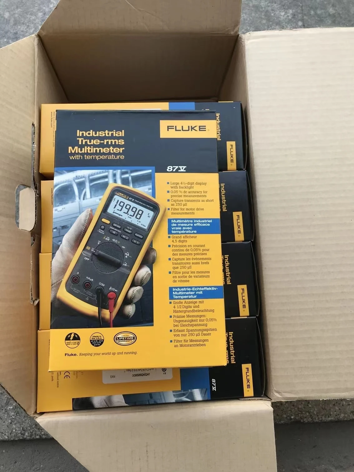 Fluke 87vc 87v Max True Rms Multimètre Industriel Avec Température Neuf ...